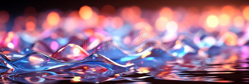 Abstract Horizontal Background for Website Header with Multicolor Waves ...