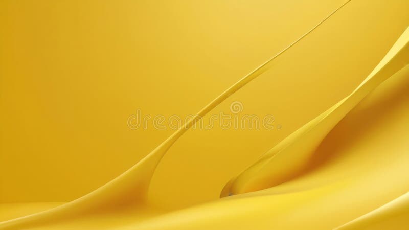 Abstract Horizontal Background. Yellow Curves on a Yellow Background ...