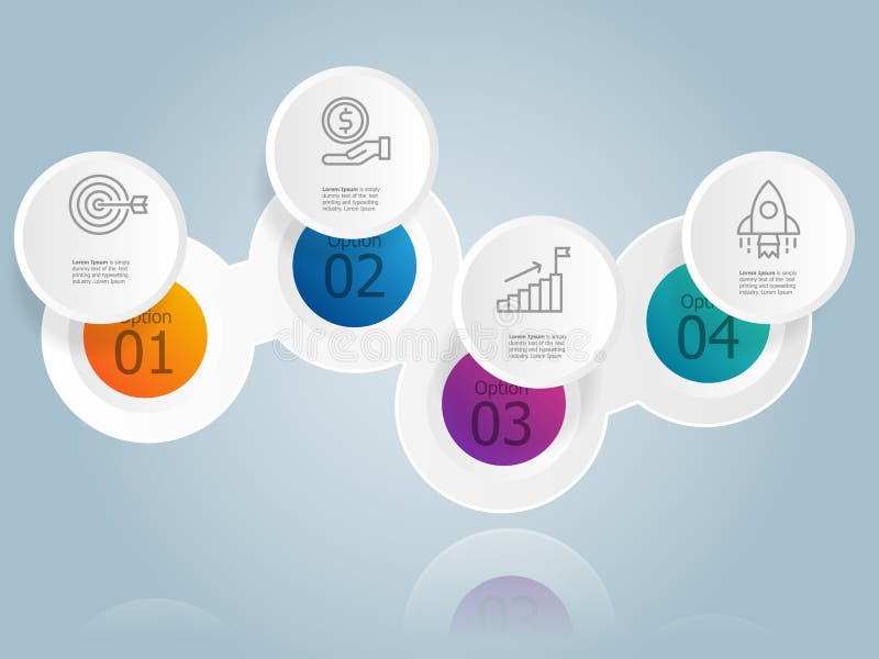 Abstract Horizontal Circle Timeline Infographics Stock Vector ...