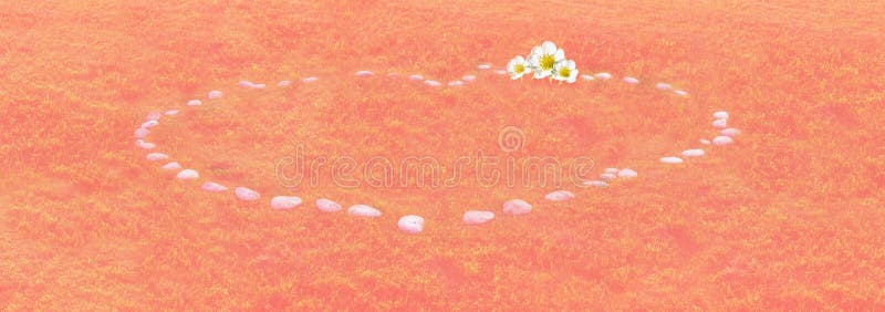 Abstract Horizontal Image of Heart Shaped Rocks Stock Photo - Image of ...