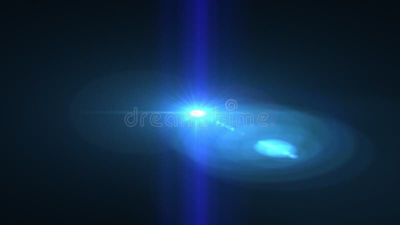 Red Flare Light Animation. Optical Lens Flare Effect Stock Video ...