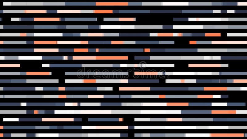Abstract Horizontal Parallel Rows of Line Segments Moving ...