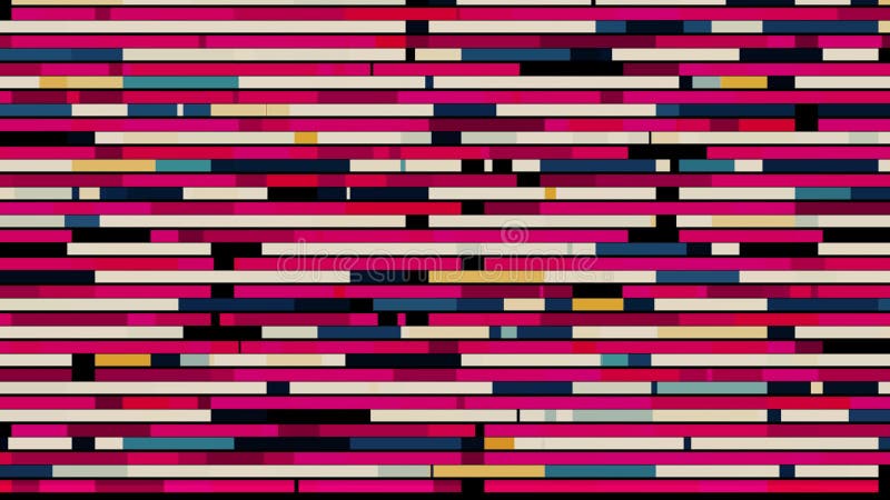 Abstract Horizontal Trembling Strings Flying on a Black Background ...