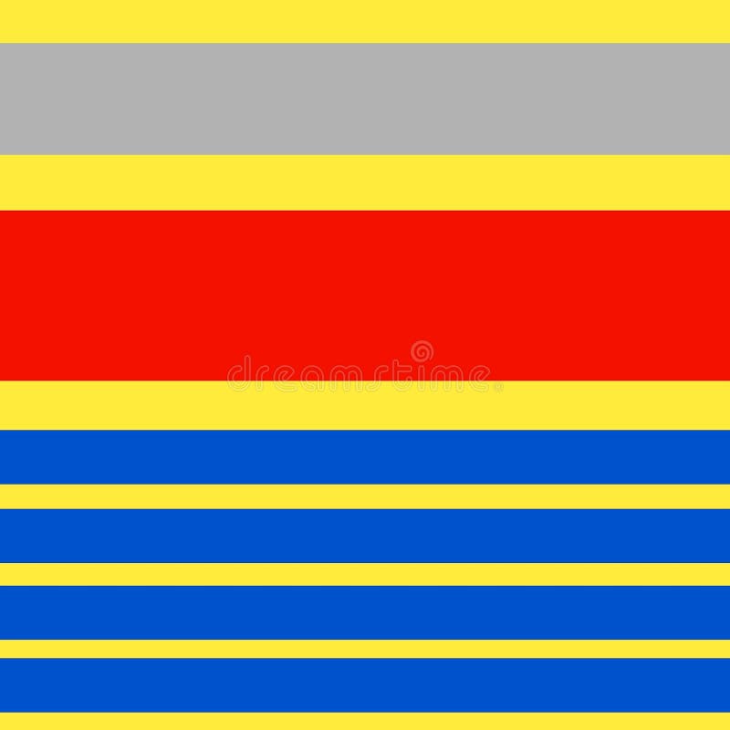 Abstract Multi Colored Horizontal Seamless Striped Lines on Yellow ...