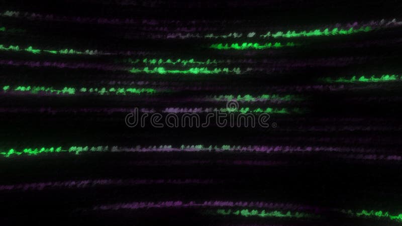 Abstract Horizontal Trembling Strings Flying on a Black Background ...