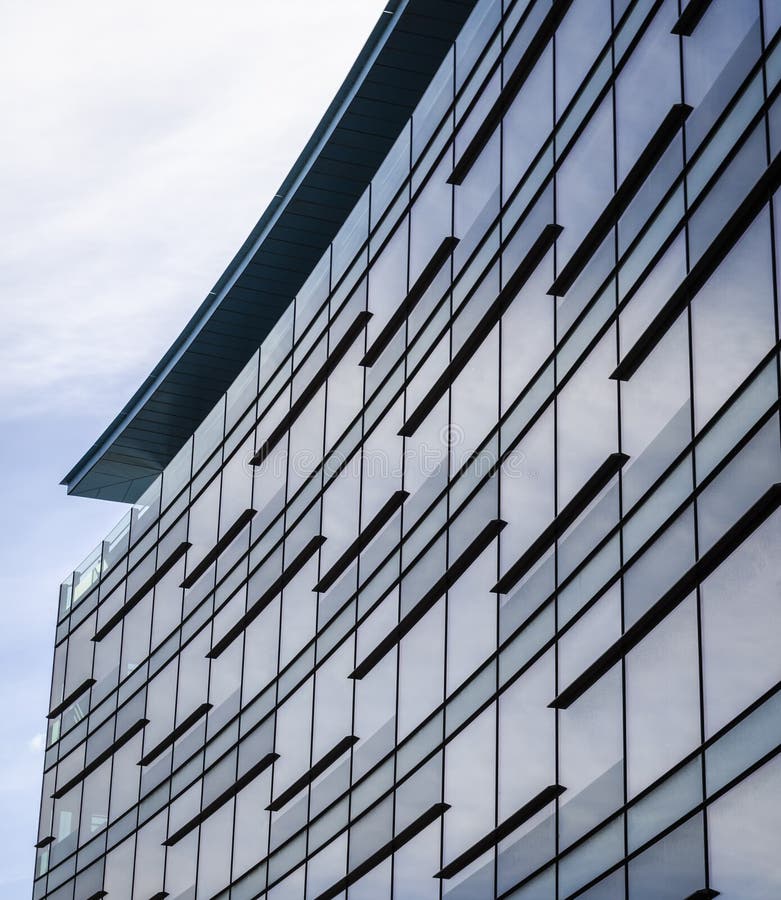 Abstract, Horizontal and Vertical Lines on Building Stock Image - Image ...