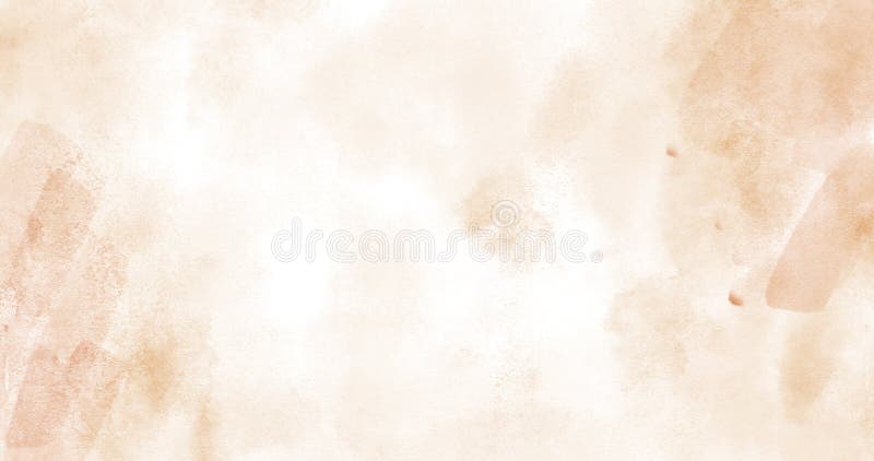 Abstract Horizontal Watercolor Background. Brown Color Empty Space ...