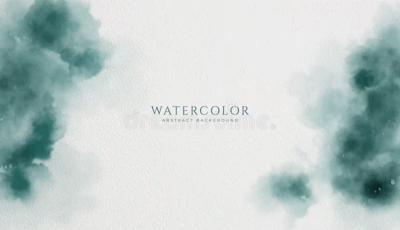 Abstract Horizontal Watercolor Background. Neutral Light Colored Empty ...
