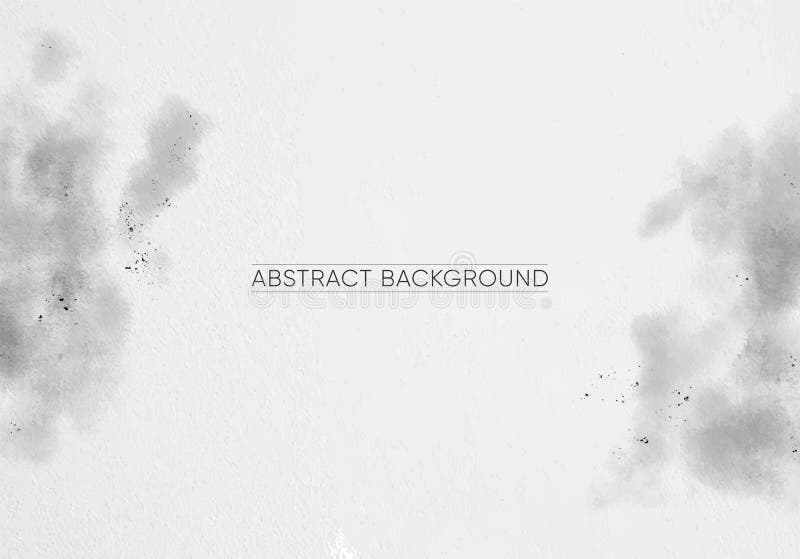 Abstract Horizontal Watercolor Background. Neutral Light Colored Empty ...