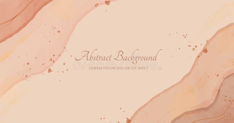 Abstract Horizontal Watercolor Background. Neutral Light Colored Empty ...