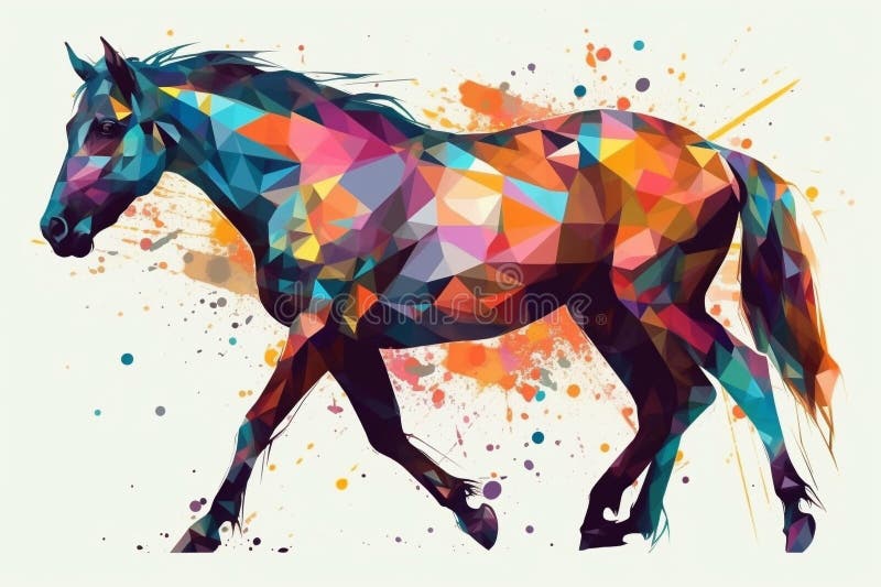 Abstract Horse Illustration Stock Photo - Illustration of farm, animals ...