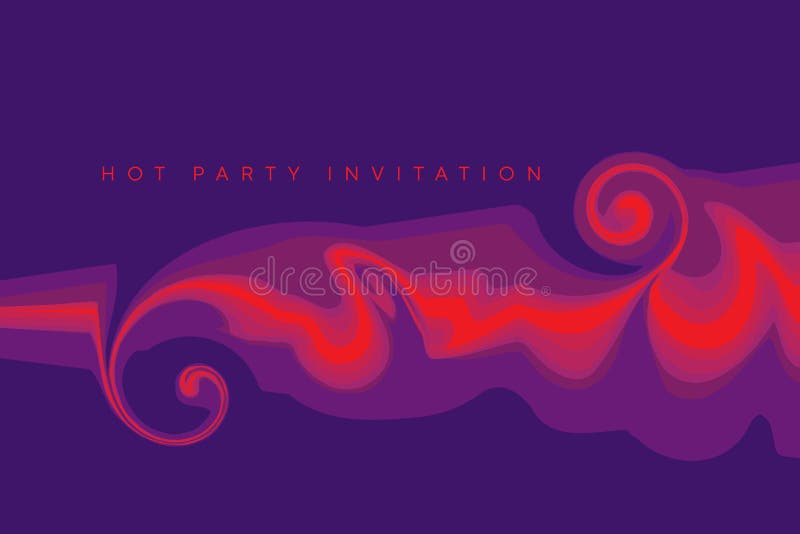 Abstract Hot Liquid Flame Design Element. Stock Vector - Illustration ...