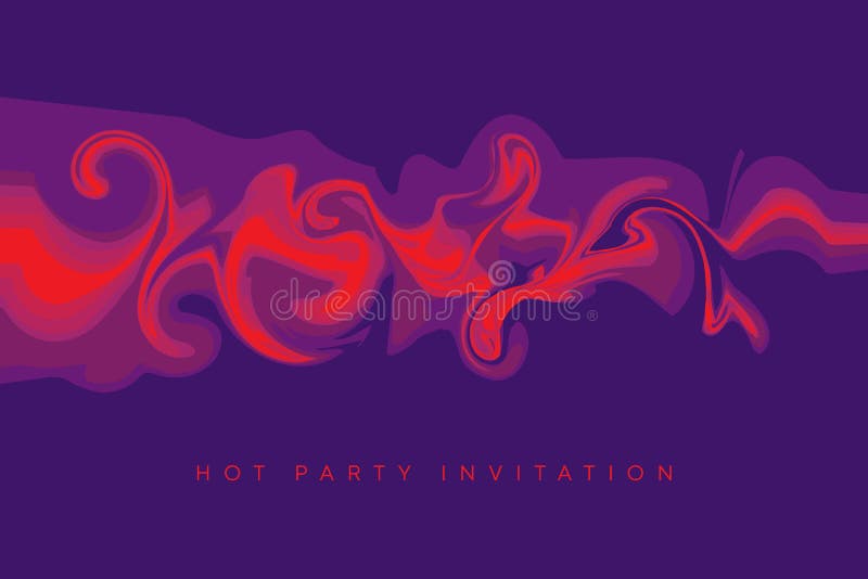 Abstract Hot Liquid Flame Design Element. Stock Vector - Illustration ...