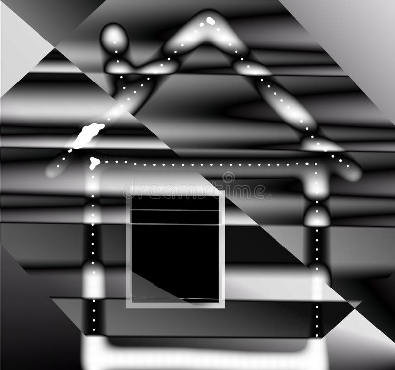 Abstract house stock illustration. Illustration of construction - 17272268