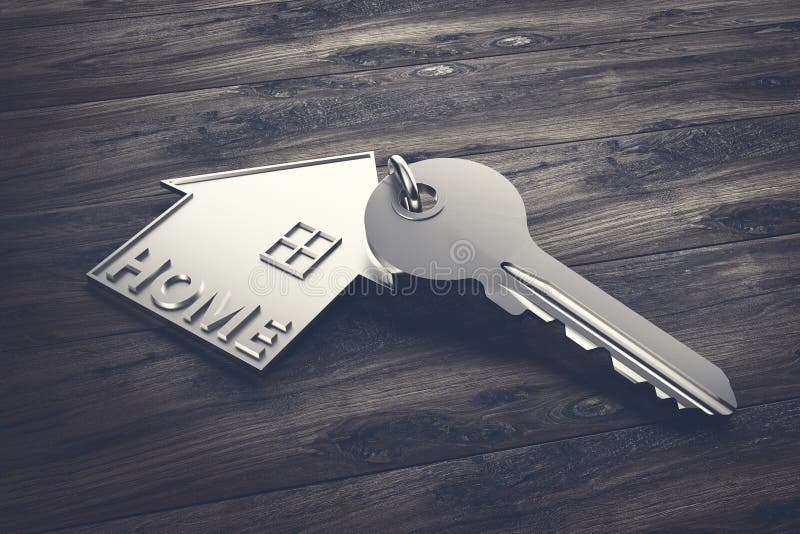 Abstract House Key for Home Living - Illustration Stock Illustration ...