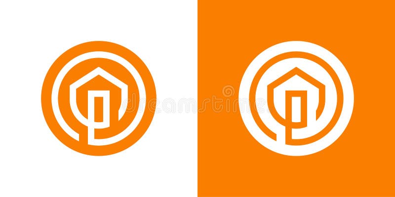 Abstract House Logo, Home Symbol Vector, Circle Shape Icon Stock Vector ...