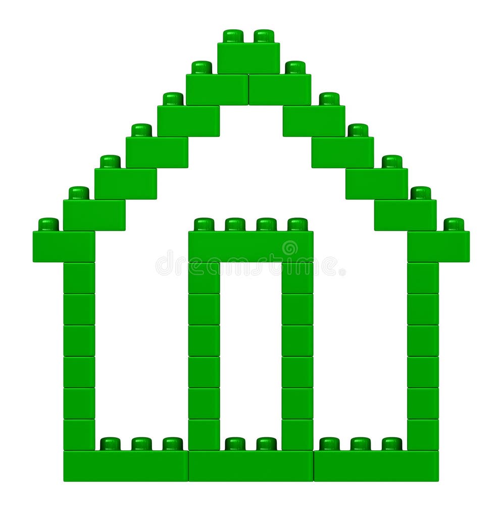Building Blocks House Stock Illustrations – 3,845 Building Blocks House ...