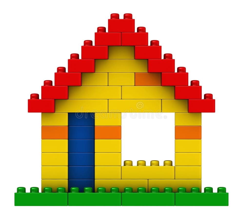 Building Blocks House Stock Illustrations – 3,845 Building Blocks House ...
