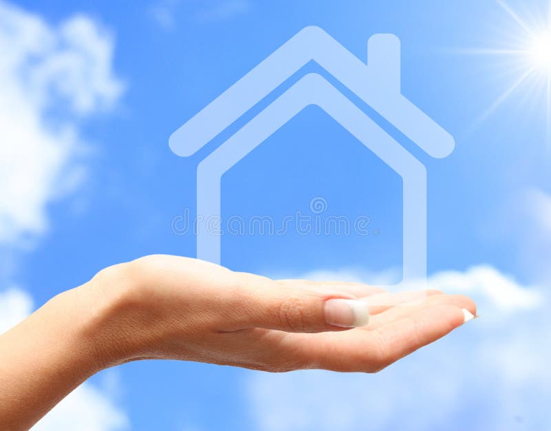 Hand house stock photo. Image of object, architecture - 18620290