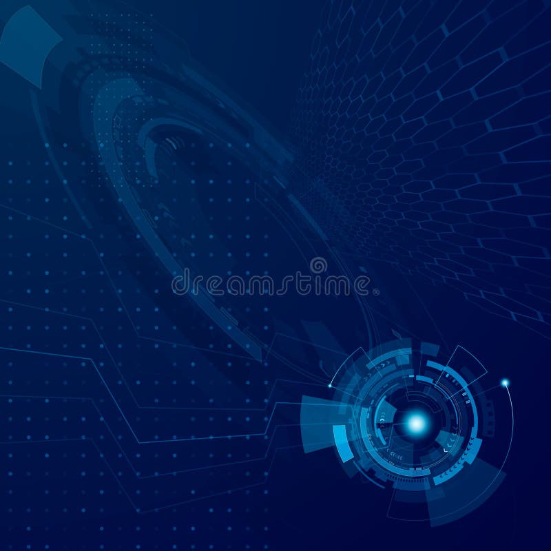 Abstract Hud Future Technology Design. Futuristic Cyberspace Tech ...