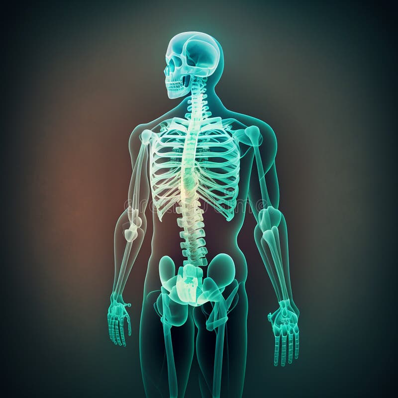 Abstract Human Body Created with Generative Ai Stock Illustration ...