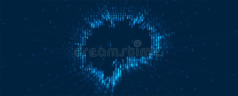 Abstract Human Brain. Artificial Intelligence Technology. Science ...