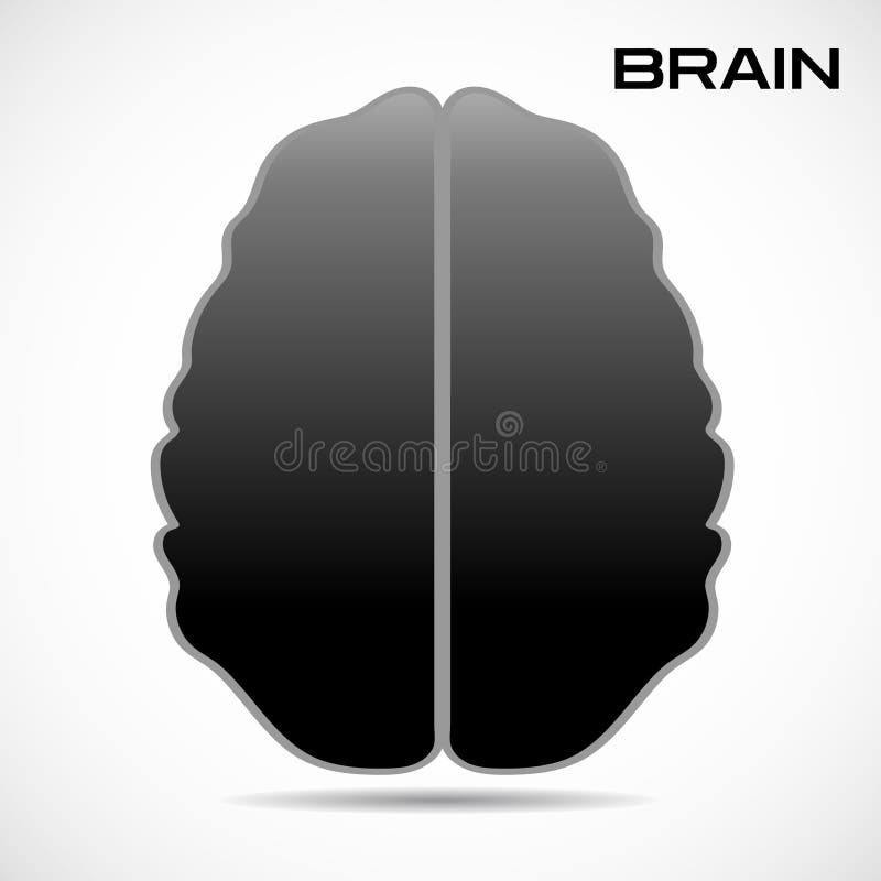 Abstract Human Brain of Gradient Stock Vector - Illustration of ...