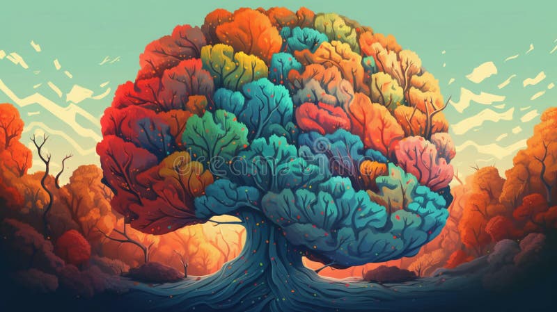 Brain Made of Puzzle Pieces Coming Together, Illustrating the Intricate ...