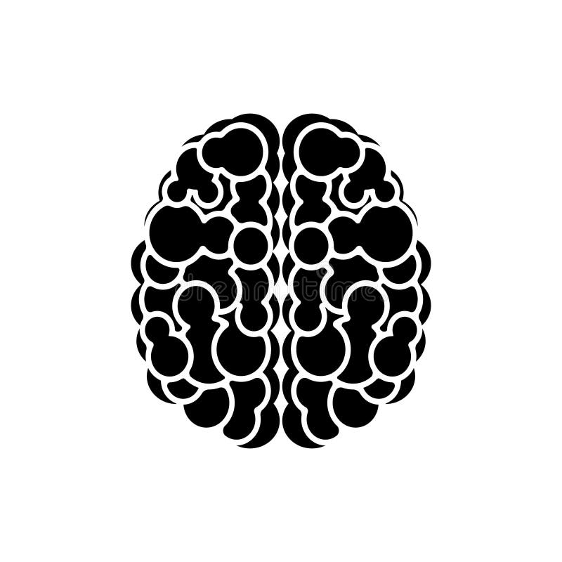 Abstract human brain stock vector. Illustration of isolated - 218237751