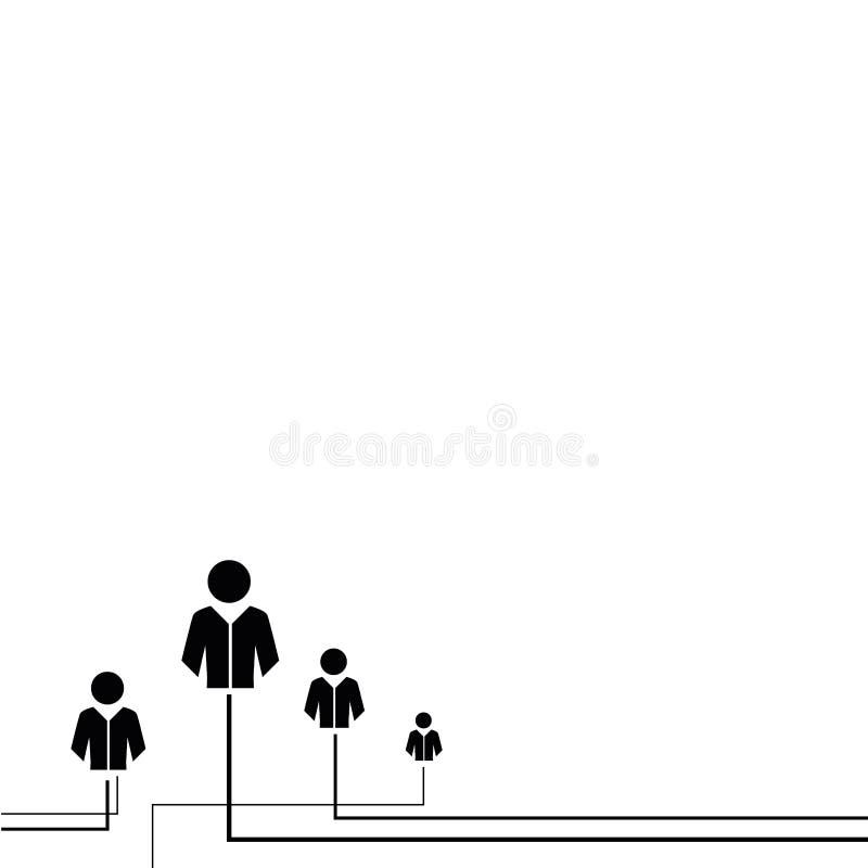 Abstract Human Community Concept on the White Stock Vector ...