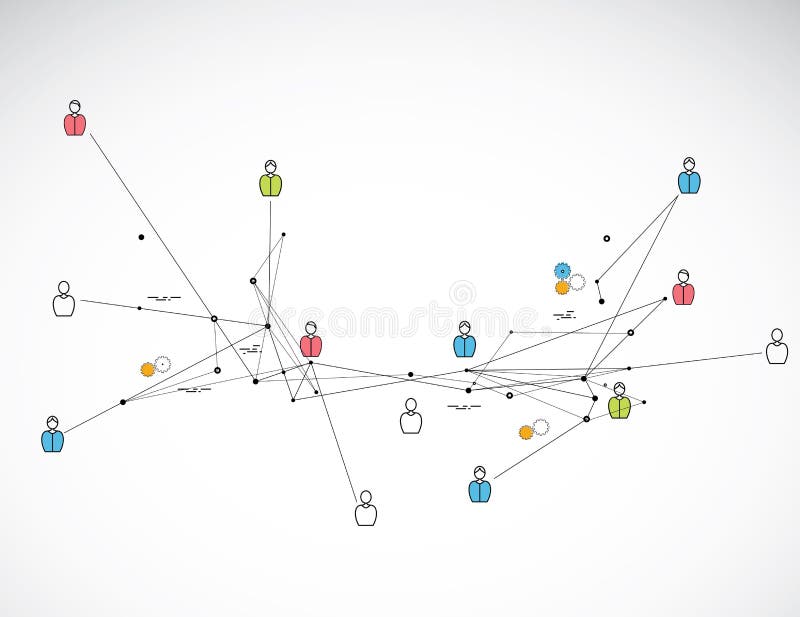 Human connection stock vector. Illustration of business - 34865239