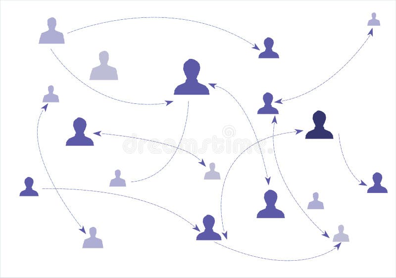 Abstract human connection stock vector. Illustration of media - 46840635