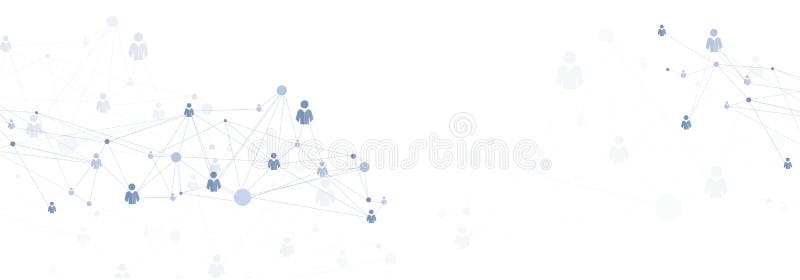Abstract Human Connections Headline Background Stock Vector ...