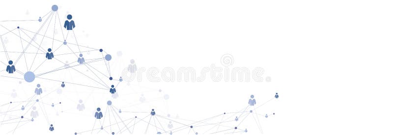 Abstract Human Connections Headline Background Stock Vector ...