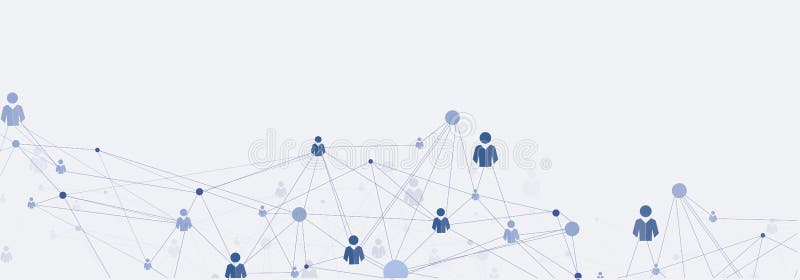 Abstract Human Connections Headline Background Stock Vector ...