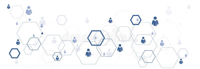 Abstract Human Connections Headline Background Stock Vector ...