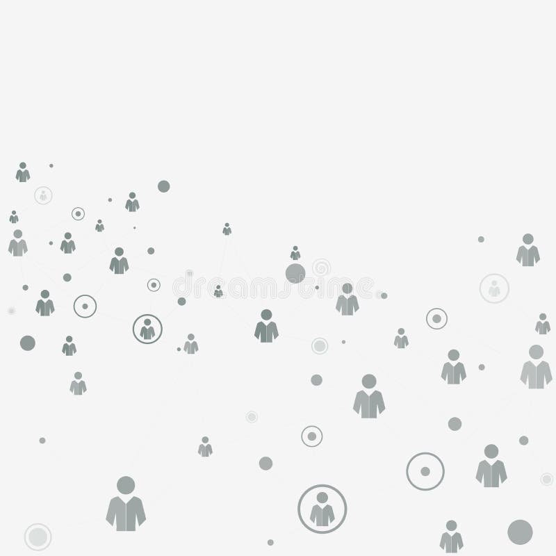 Abstract Human Connections Headline Background Stock Vector ...