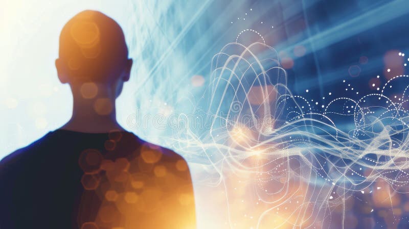 Abstract Human Connectivity Concept Stock Photo - Image of technology ...