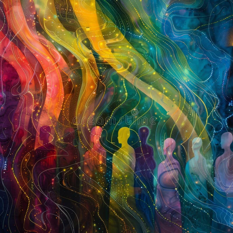 Abstract Human Currents stock image. Image of cascade - 311904159