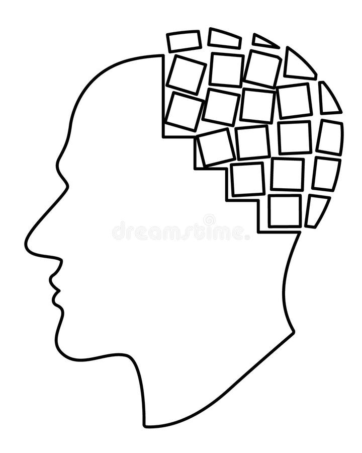Abstract human dementia stock vector. Illustration of control - 356809506