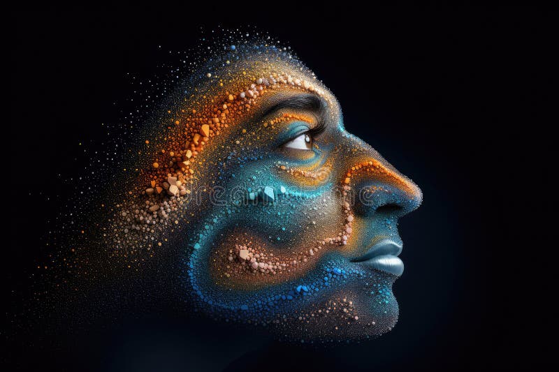 Human Face Profile stock illustration. Illustration of profile - 346065553