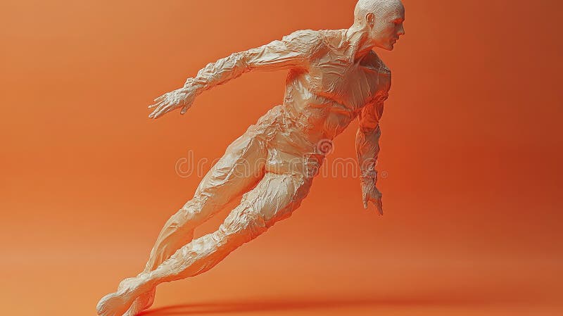 Abstract Human Figure in Motion Stock Illustration - Illustration of ...