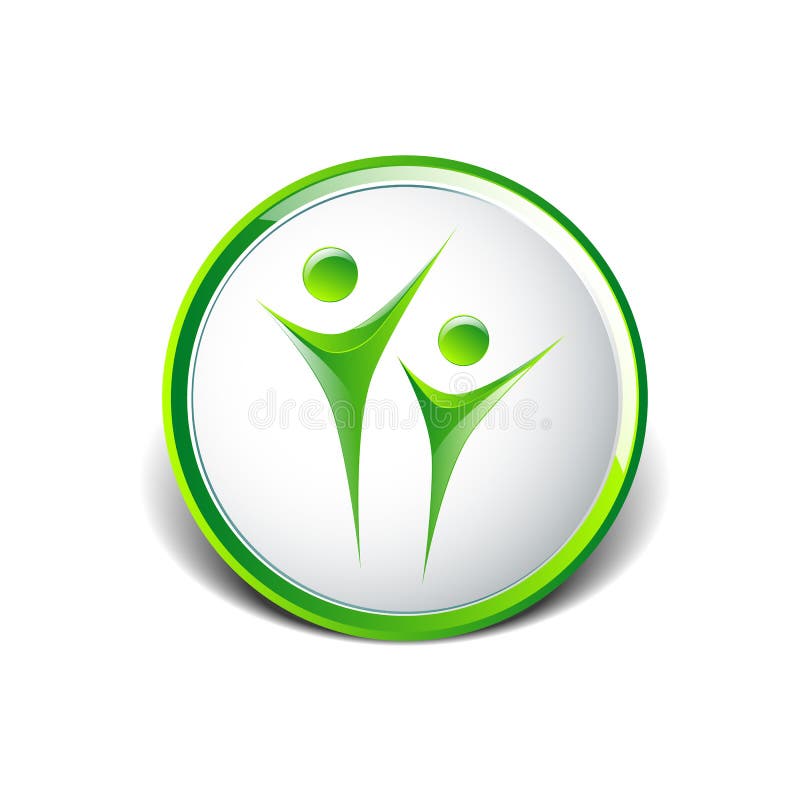 Abstract Human Figures Vector Logo Template Stock Vector - Illustration ...