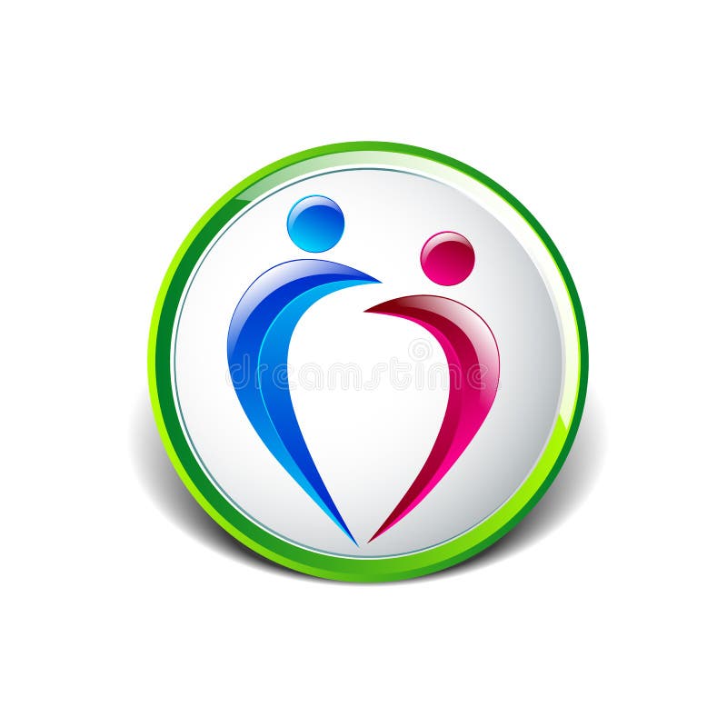 Abstract Human Figures Vector Logo Template Stock Vector - Illustration ...