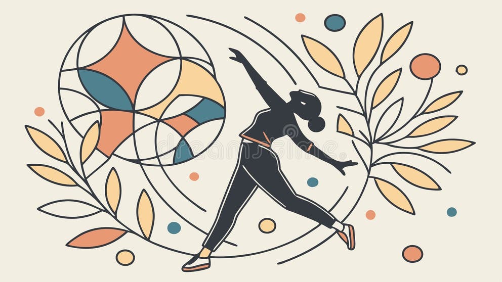 Abstract Human Form with Elements, Vector Design Generative AI Stock ...