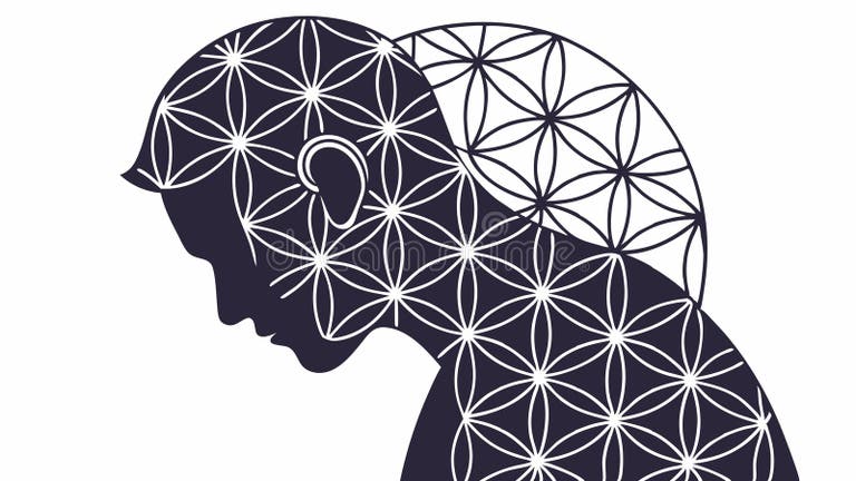 Abstract Human Form with Geometric Pattern, Vector Design Generative AI ...