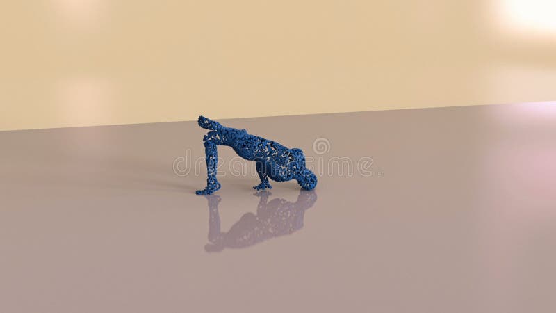 Abstract Human Form stock video. Video of design, blue - 115914969