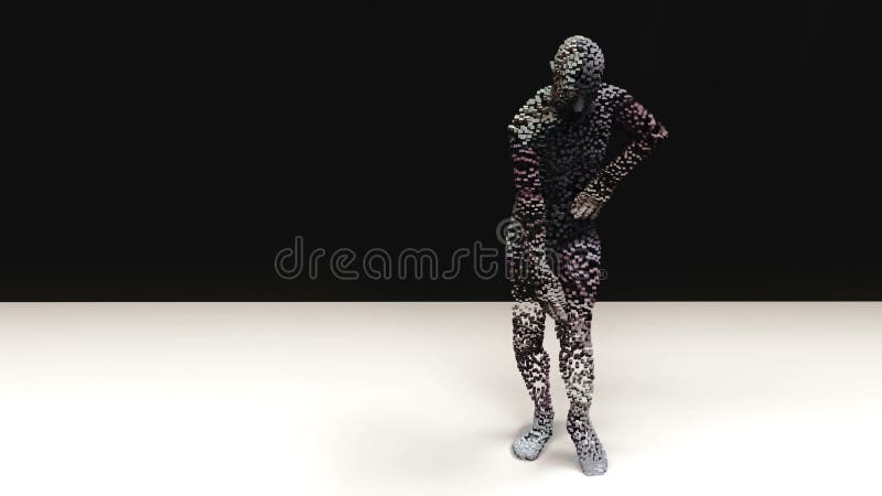 Abstract Human Form stock video. Video of design, blue - 115914969