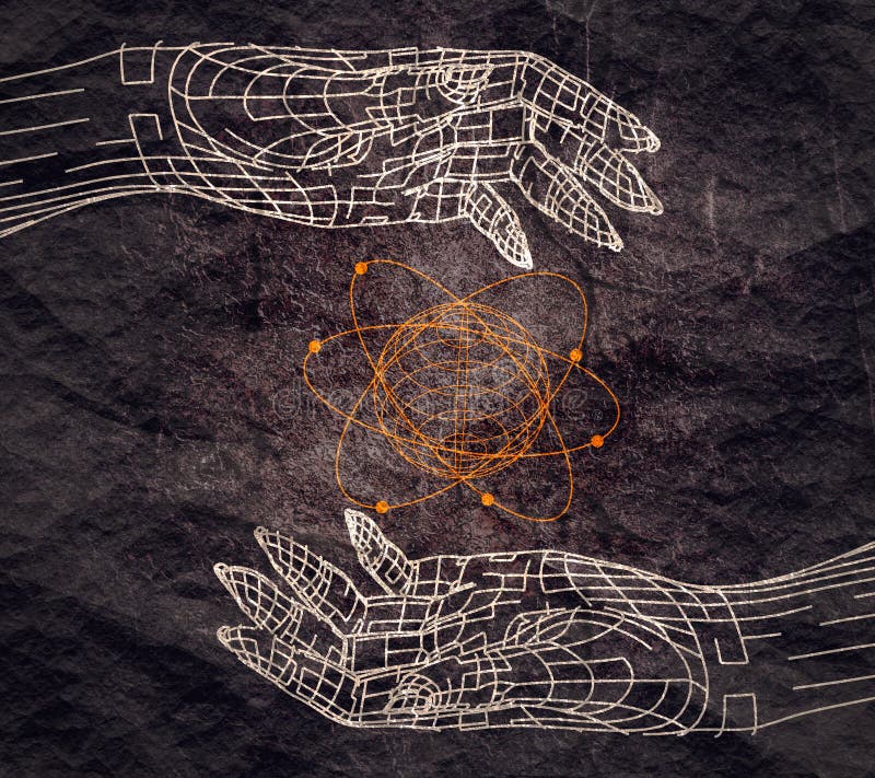 Abstract human hands stock illustration. Illustration of hand - 159430597