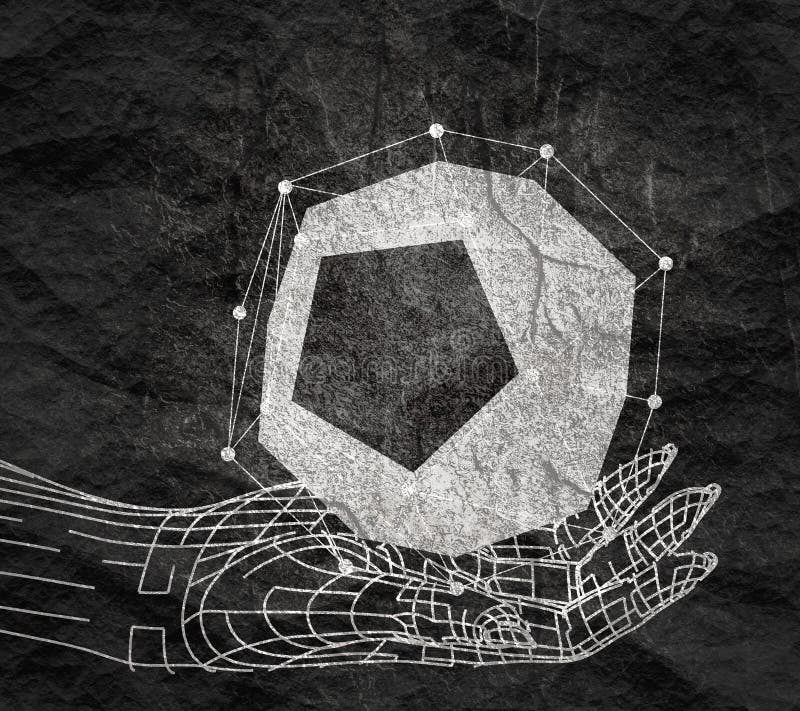 Abstract human hands stock illustration. Illustration of poly - 159430567